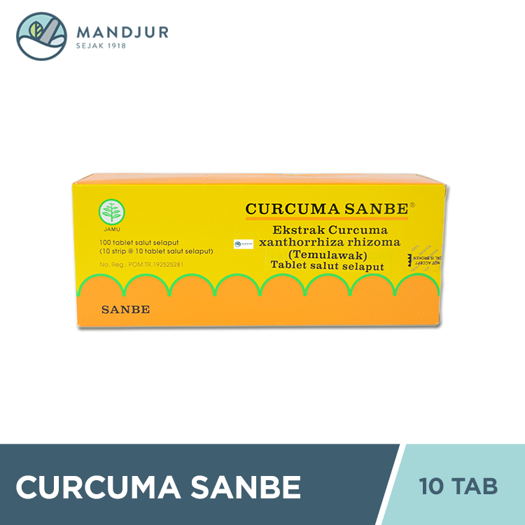 Jual Curcuma Sanbe 10 Tablet - Suplemen Kesehatan Hati dan Nafsu Makan ...