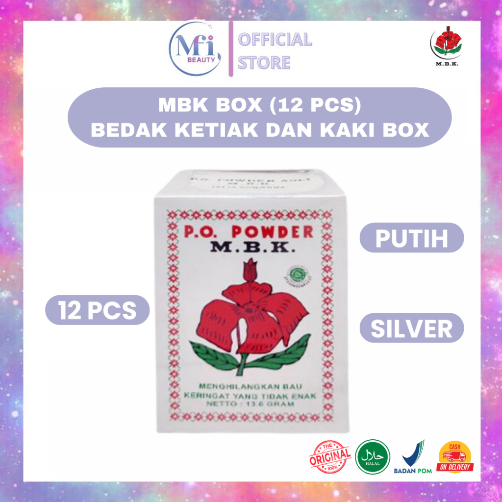 Jual MFI - MBK BEDAK KETIAK DAN KAKI BOX 12 PCS | SILVER DAN PUTIH ...