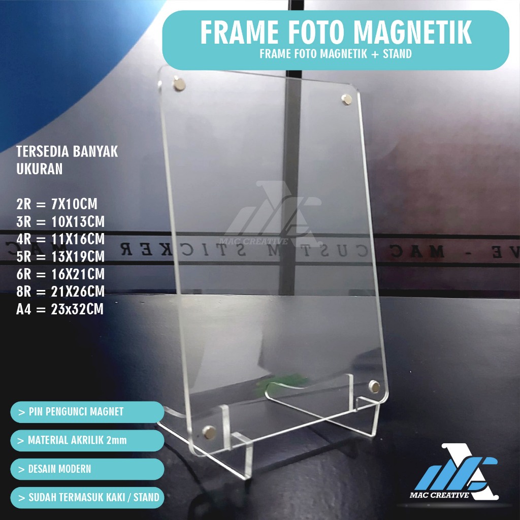 Jual FRAME FOTO AKRILIK MAGNET SEMUA UKURAN, FRAME PHOTO AKRILIK MAGNET ...