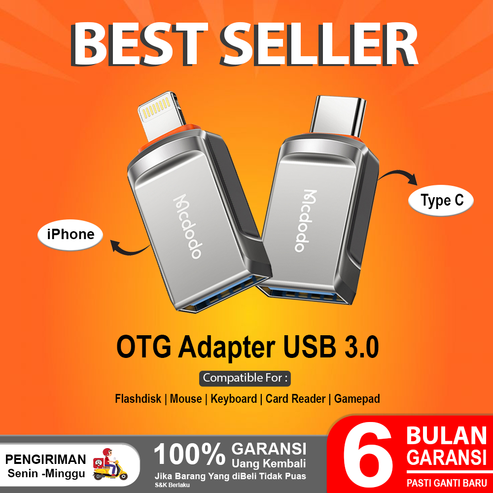 Jual MCDODO OTG Adapter USB 3.0 Flashdisk Data Transmission OT-8600 OT ...