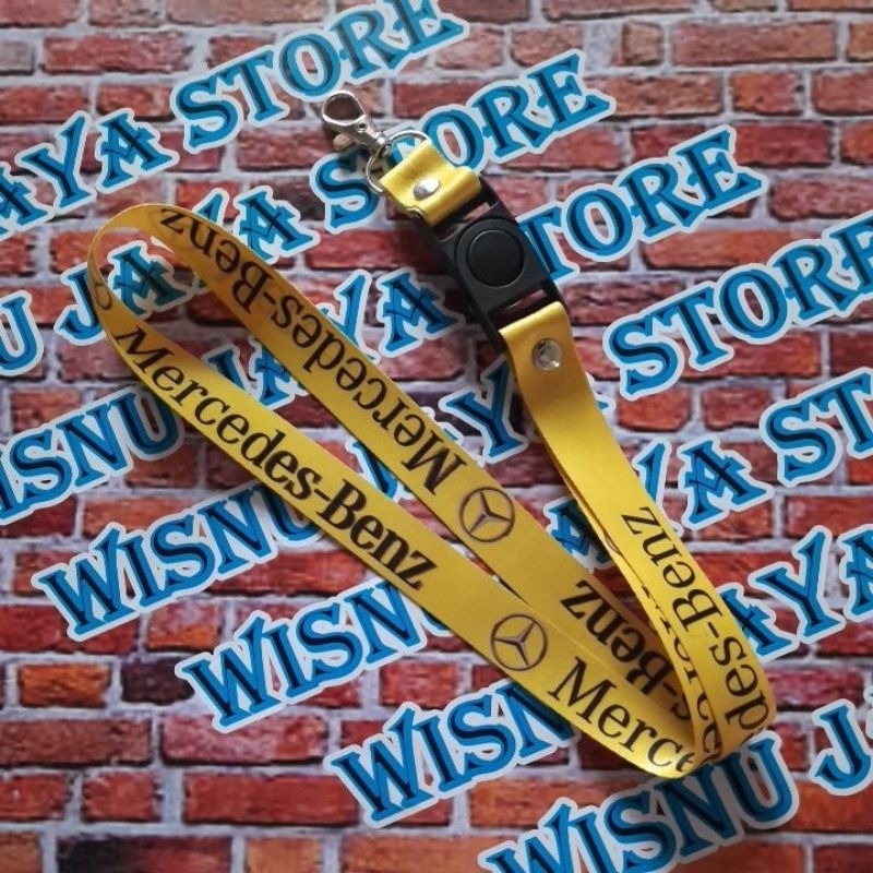 Jual lanyard tali idcard layer tali gantungan Mercedes-Benz kuning ...