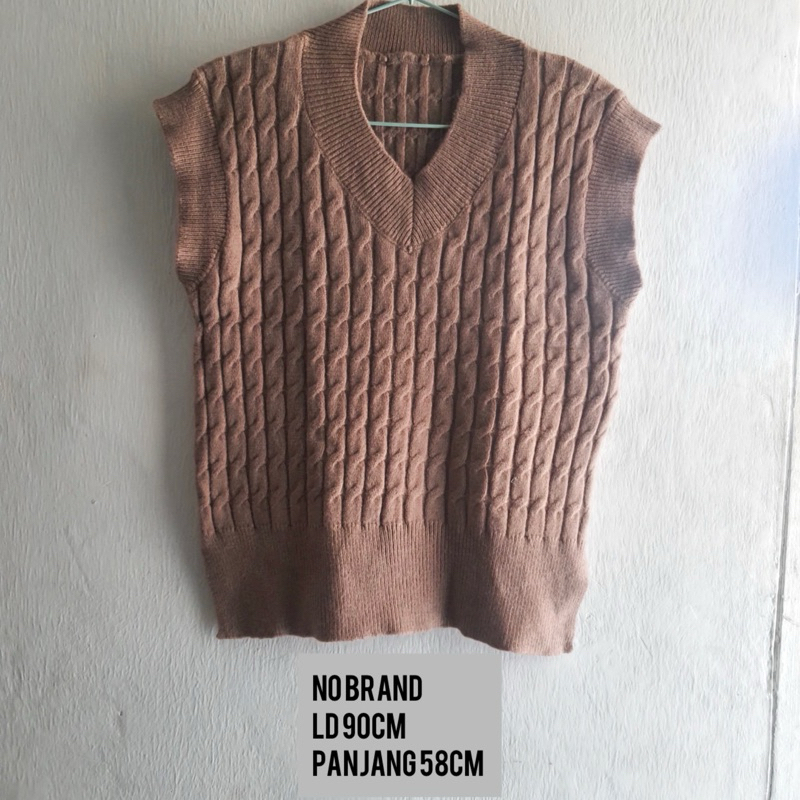 Jual VEST RAJUT KEPANG ( Thrift ) | Shopee Indonesia