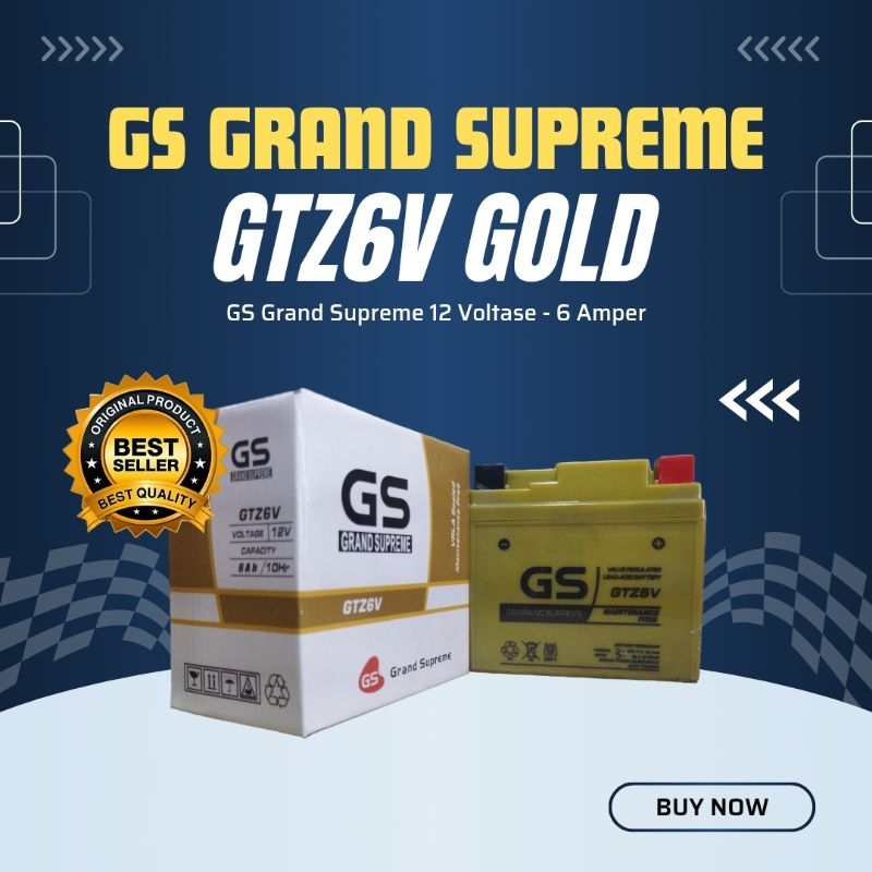 Jual AKI MOTOR GTZ6V CB150R, PCX, NMAX. GS GOLD 12V6AH | Shopee Indonesia