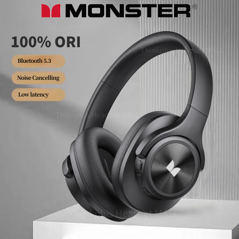 Jual 𝟭𝟬𝟬%𝗢𝗥𝗜 Headphone Monster MISSION 200 Wireless Bluetooth 5.3 ...