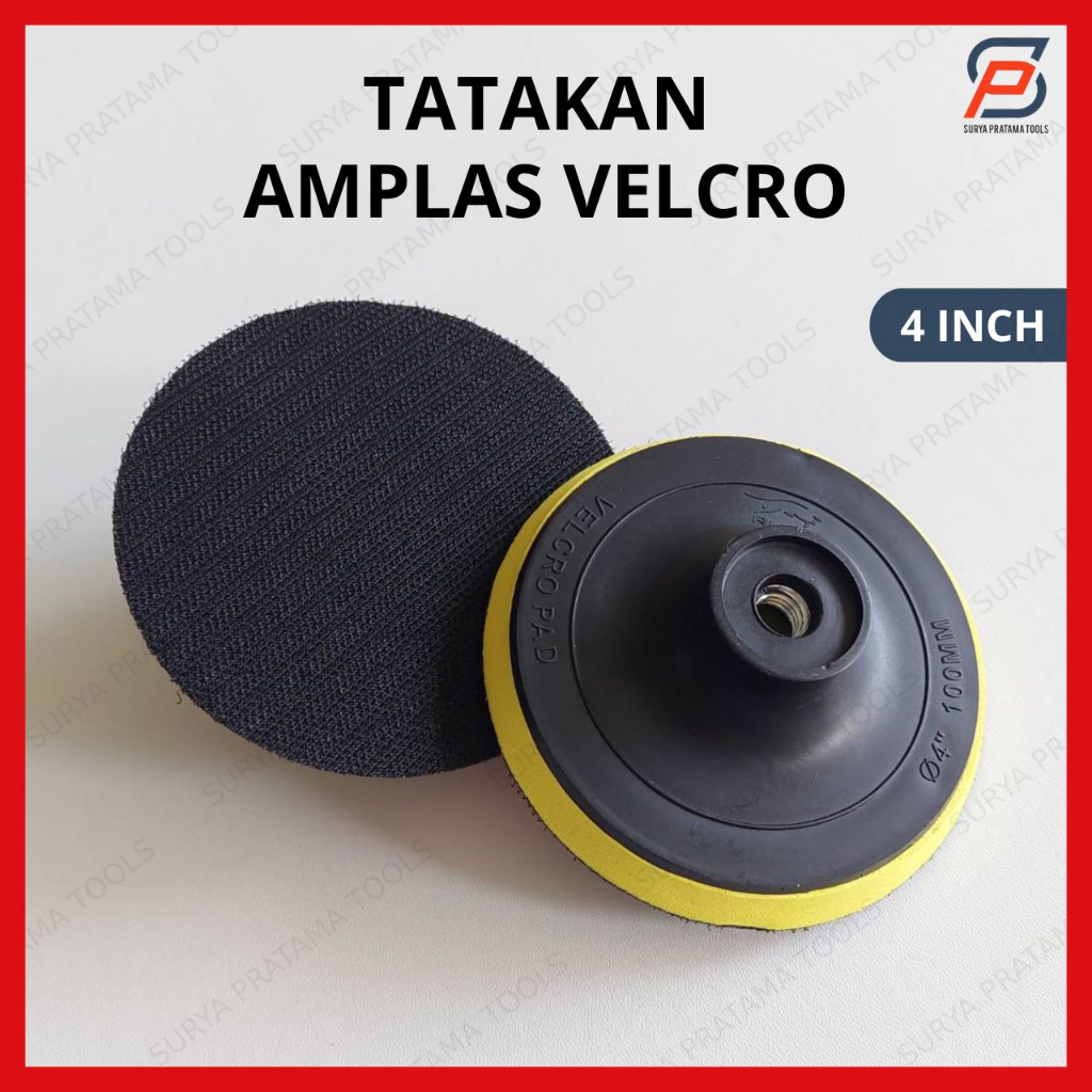 Jual TATAKAN GERINDA AMPLAS GOSOK BULAT 4 INCH / TAP WHEEL AMPLAS BULAT ...