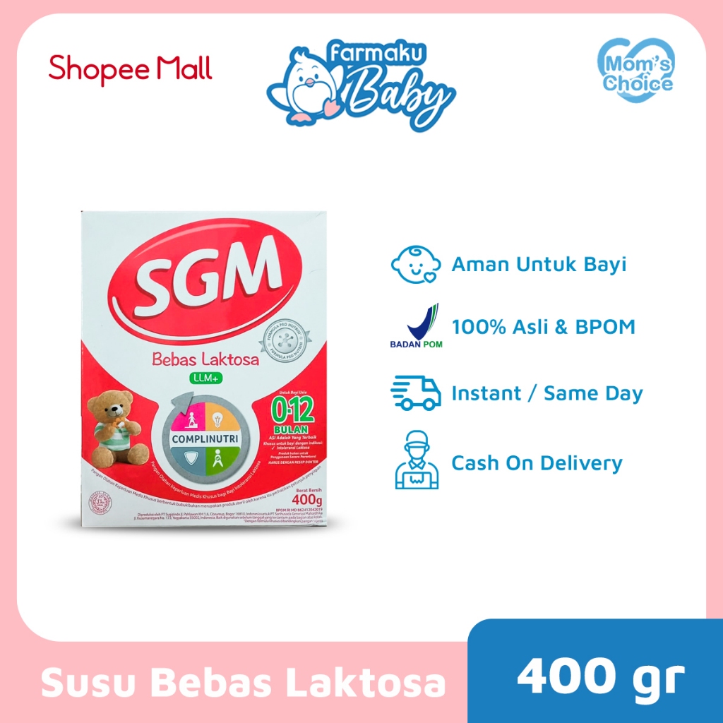 Jual SGM LLM - Susu Formula Bebas Lactosa untuk 0-12 Bulan - 400 gr ...
