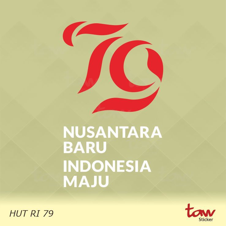 Jual Dirgahayu Republik Indonesia 79 Cutting Sticker Stiker HUT RI ...