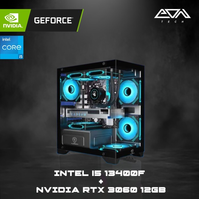 Jual PC Gaming Komputer Rakitan Gen13 | Core i5 13400F |RTX 3060 12GB |8GB |250GB |550W | Shopee ...
