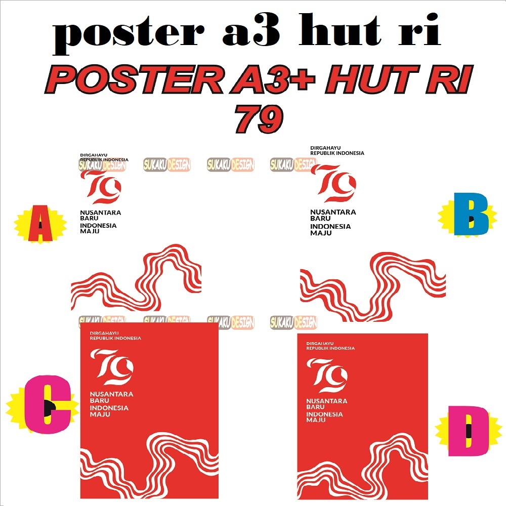 Jual Poster Hut RI 79 / Kemerdekaan Indonesia | Shopee Indonesia