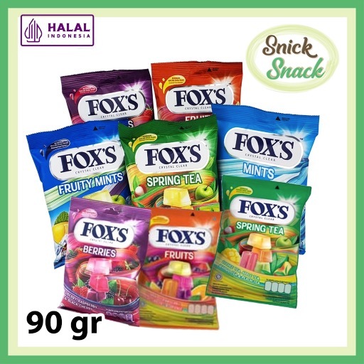 Jual FOXS Permen Fox 90 gr Mint Fruity Fruits Spring Tea Candy | Shopee ...