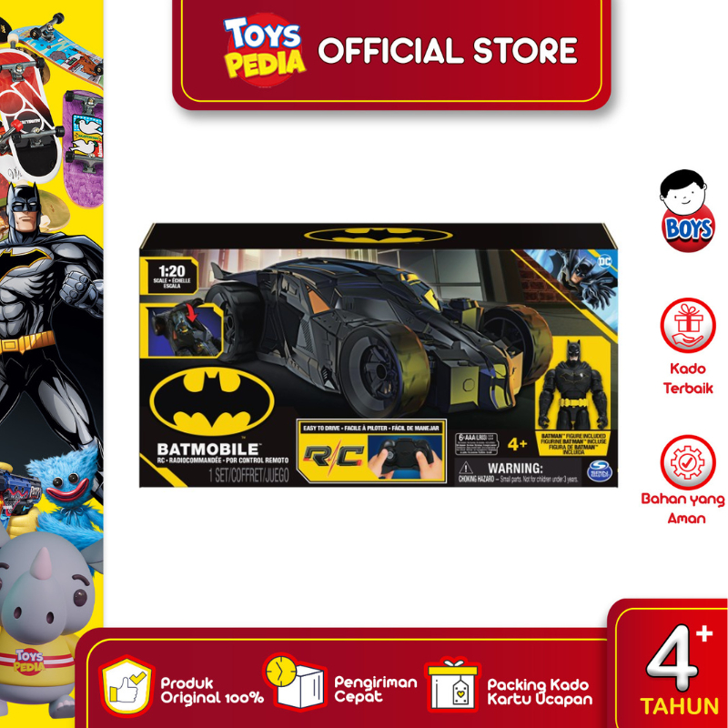 Jual Mainan Remote Control DC Batman 1:20 Batmobile New RC | Shopee ...
