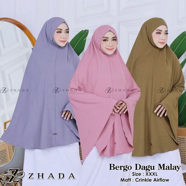 Jual KHIMAR SYARI BERGO DAGU MALAYSIA CRINGKLE AIRFLOW PREMIUM UKURAN XXXL (JUMBO) | Shopee ...