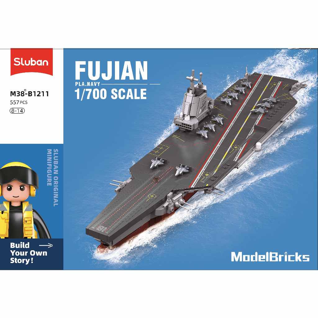Jual Sluban - Mainan Balok Susun Kapal Perang Model Bricks Aircraft ...