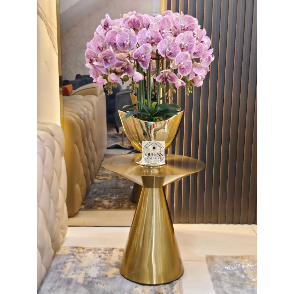 Jual Side Table Meja pojok Meja sudut marmer stainless gold | Shopee ...