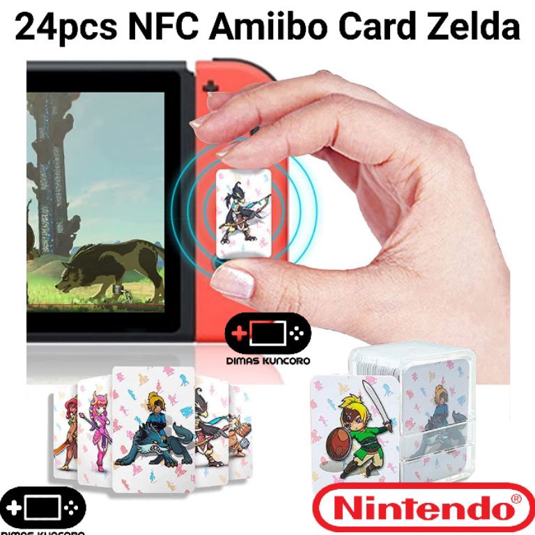 Jual KODE L17J 24pcs NFC Amiibo Card Zelda UKURAN KECIL Clone Mini Legend Of Zelda Breath Of The ...
