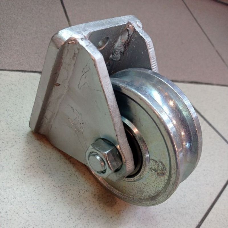 Jual roda pintu pagar/roda pintu gerbang/roda pagar besi/roda besi 4 ...