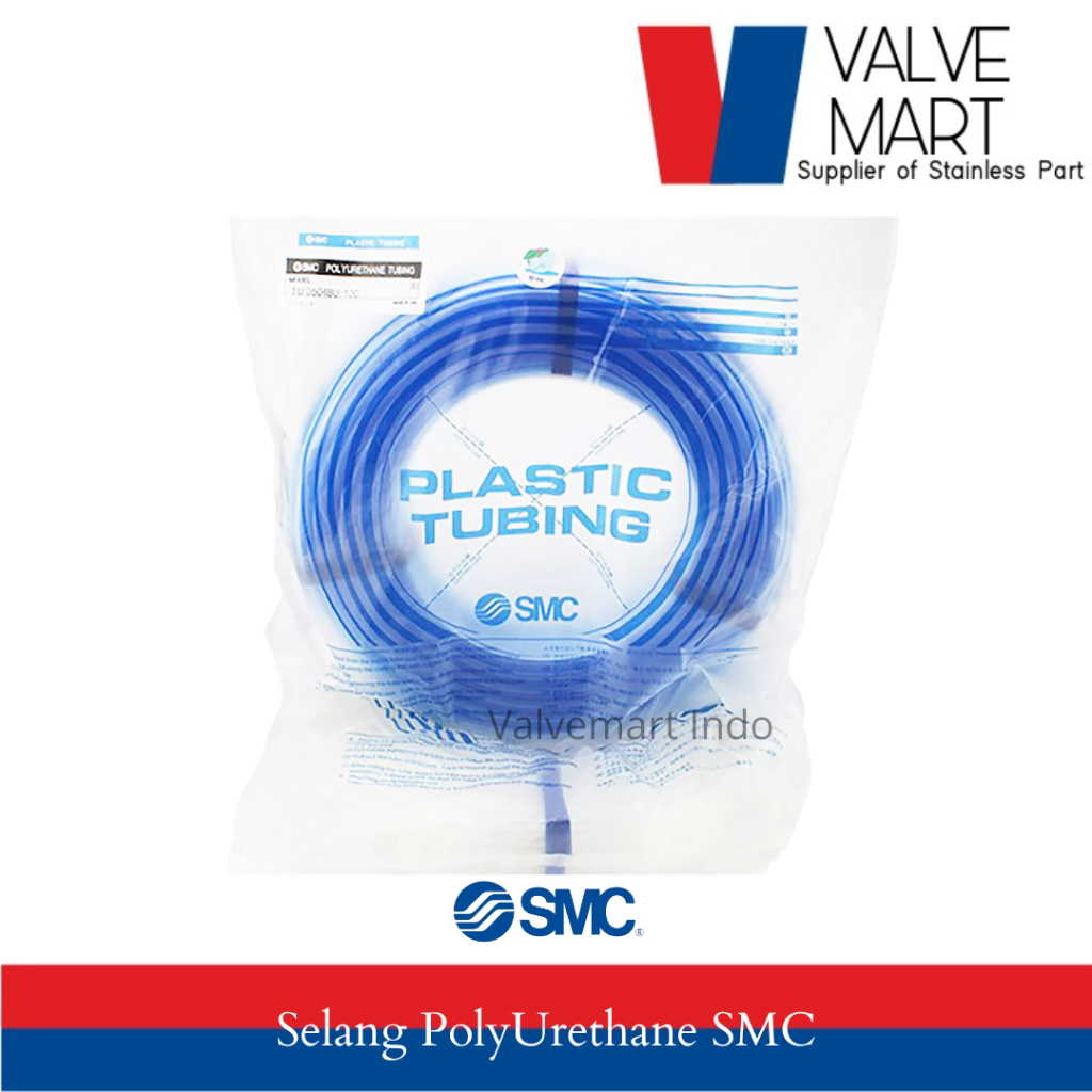 Jual 4mm x 2.5 mm Selang PU Polyurethane SMC BLUE TU0425-100 4x2.5mm ...