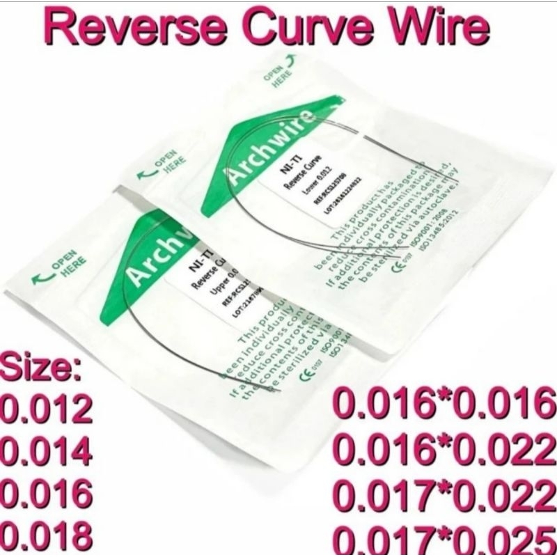 Jual REVERSE CURVE WIRES ROUND RECTANGULER pack isi 2 pieces / Wire ...