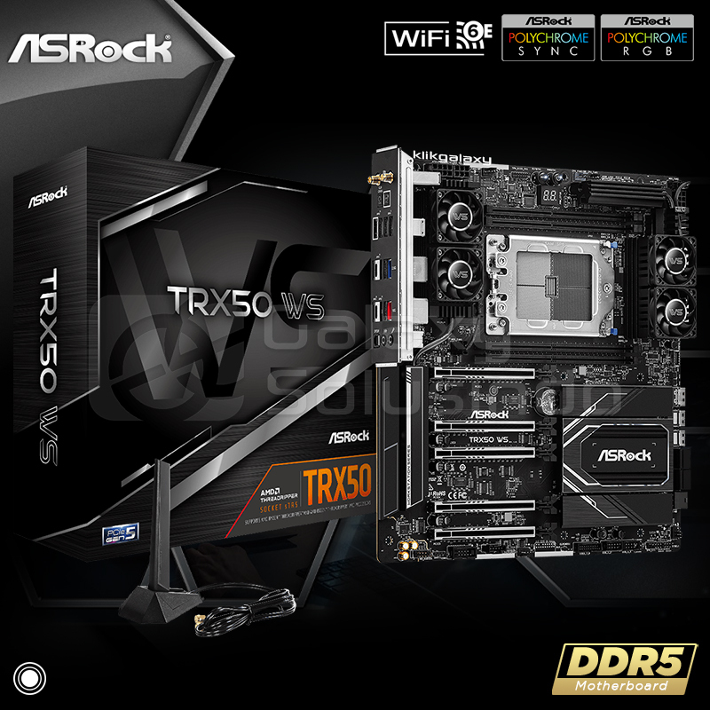 Jual ASROCK TRX50 WS TR5-SP6 DDR5 Motherboard AMD Threadripper | Shopee ...