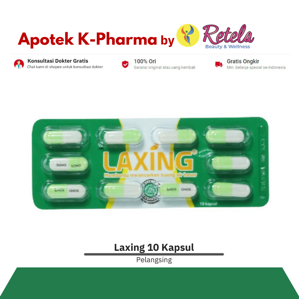 Jual LAXING 1 BLISTER 10 CAPSUL | Shopee Indonesia