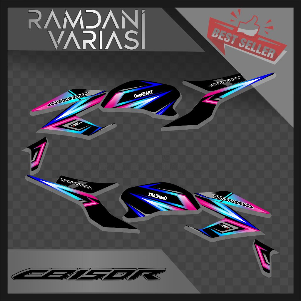Jual STRIPING CB150R NEW V2 / STIKER VARIASI CB150R NEW SETREET FIRE ...