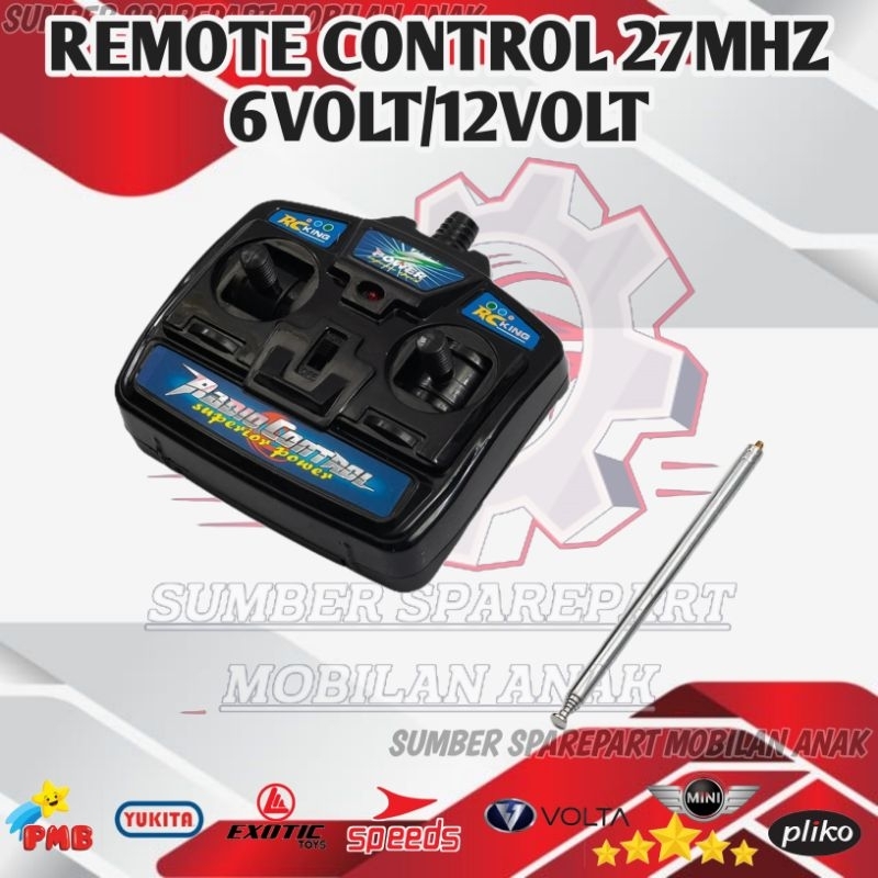 Jual 27MHZ REMOTE CONTROL MOBIL AKI ANAK PLIKO YUKITA PMB MINI SPEEDS ...