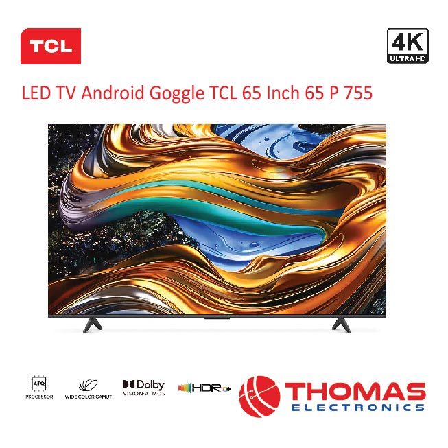 Jual Google Led TV TCL 65 Inch 65P755 65 P 755 4K UHD HDR10 Dolby ...