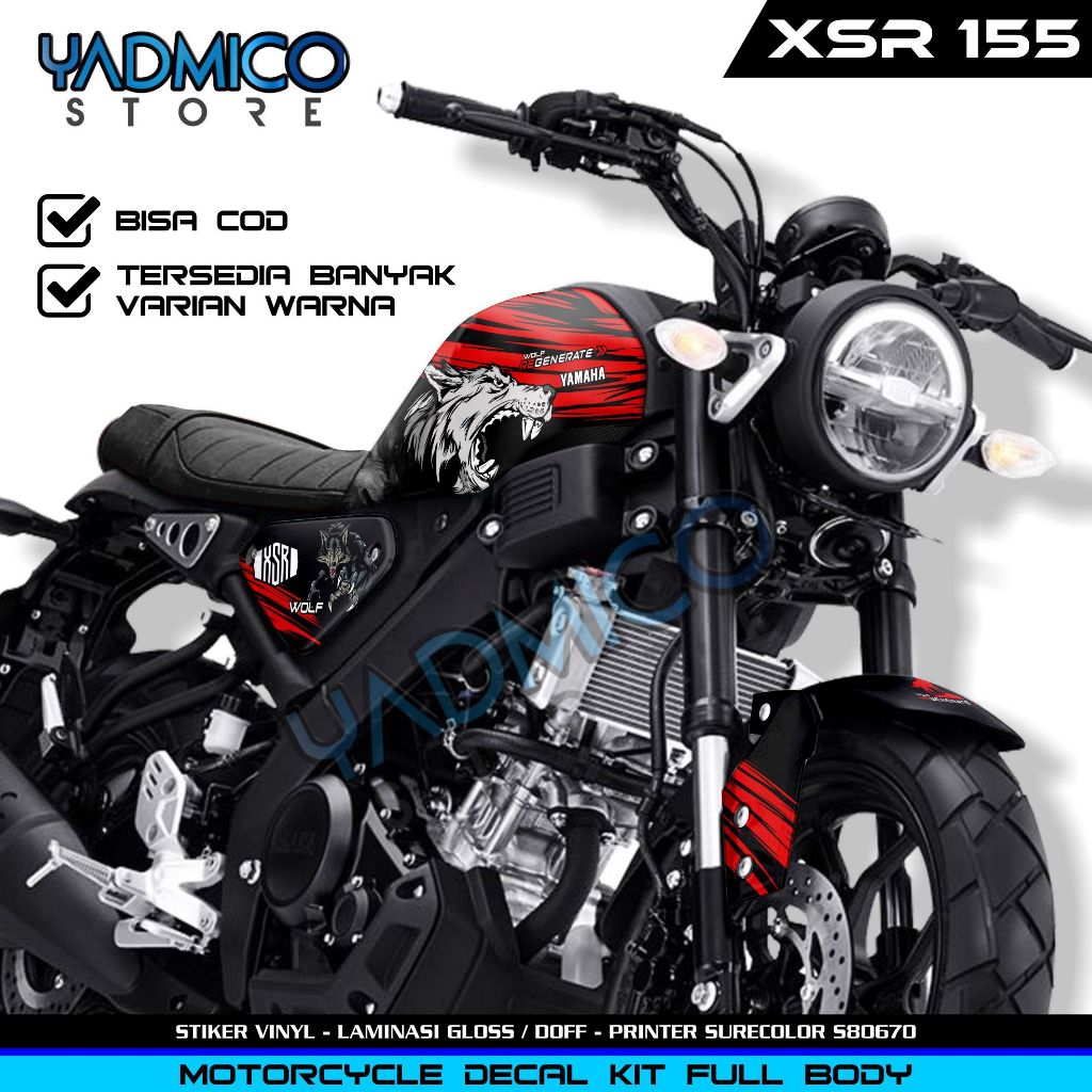 Jual 【PROMO DECAL】Stiker Motor XSR 155 Full Body / Striping Yamaha XSR ...