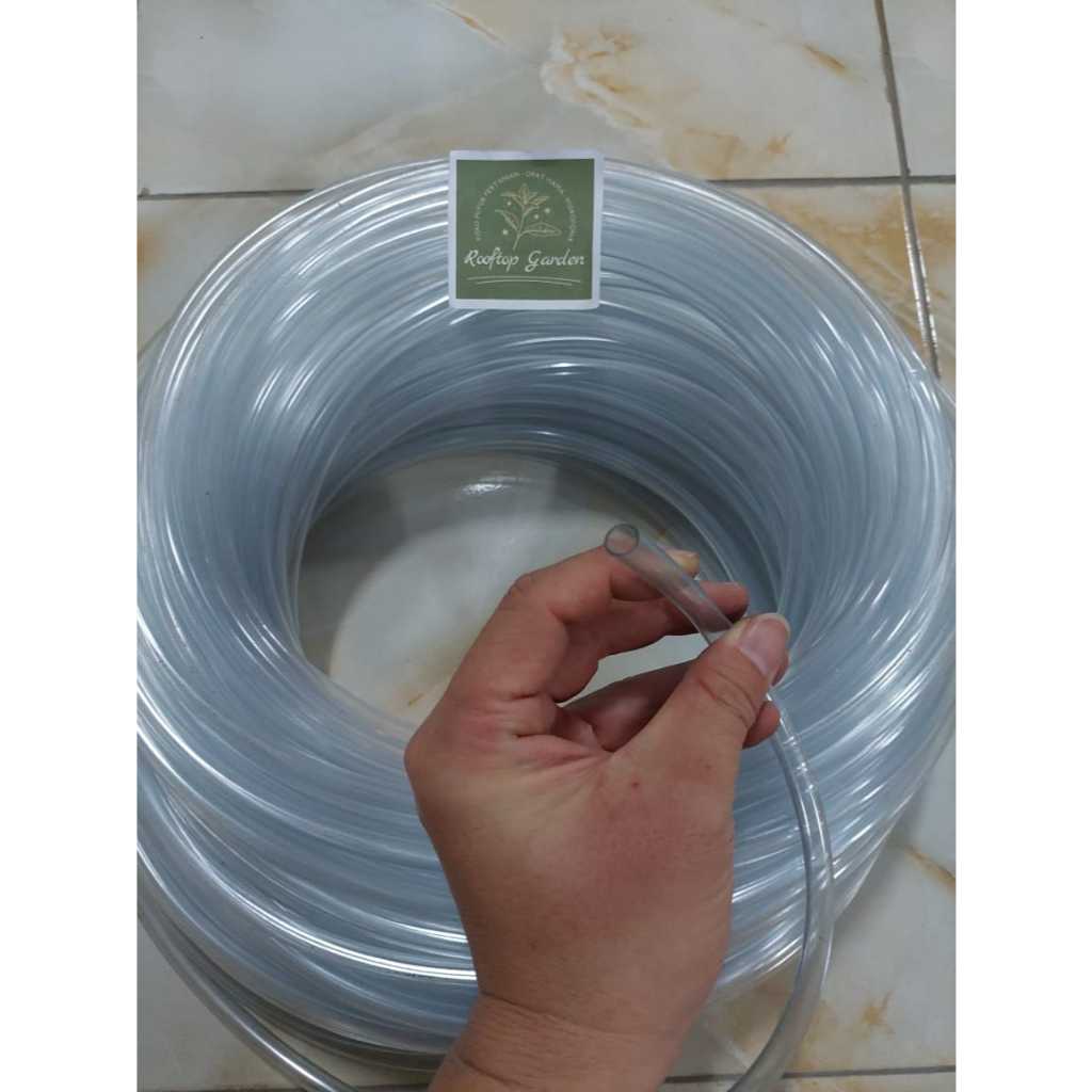 Jual Selang Waterpass 1/4 inch / Selang Air Timbang Bening Ukur Aquarium 1/4 inch Per Meter ...
