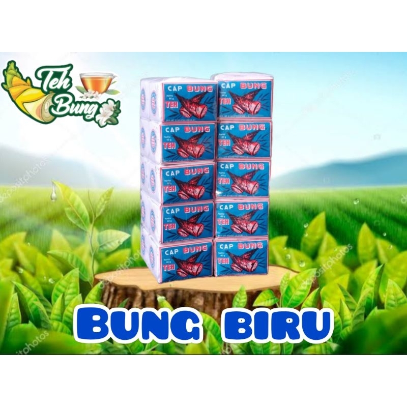Jual Teh cap Bung Biru (1 pak isi 10 x 40gr) - Teh Tubruk | Shopee Indonesia