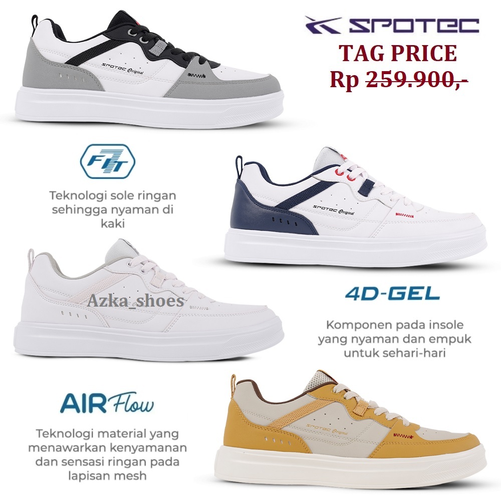 Jual SPOTEC WONKA | Sepatu Sneaker | Sepatu Casual | Sepatu Original | Shopee Indonesia