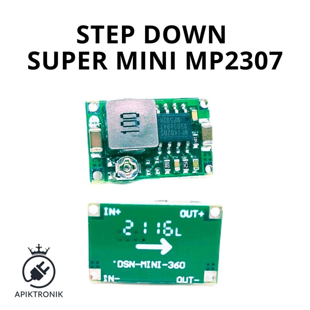Jual MODUL STEP DOWN Super Mini 360 MP2307 DC Buck Regulator LM2596 ...