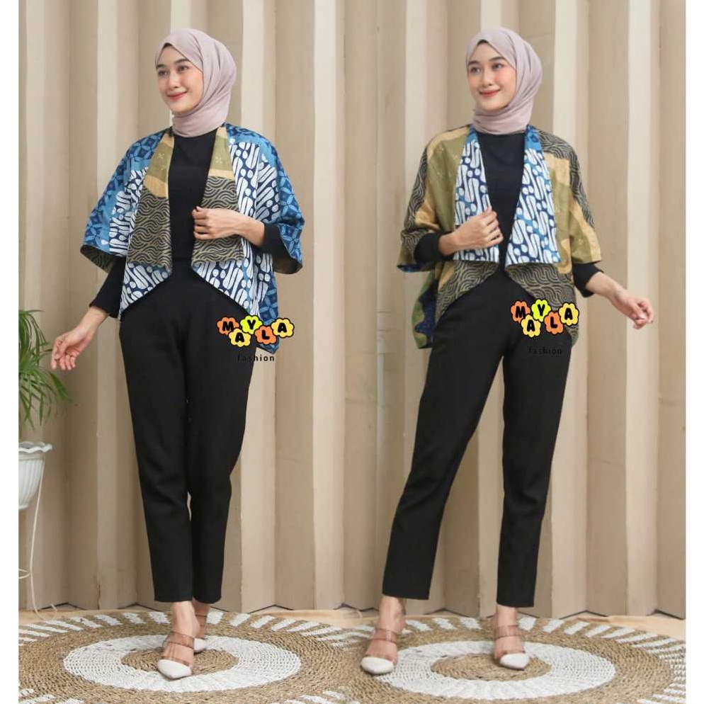 Jual KODE F25H Outer Batik Wanita Modern Motif Bolak Balik Luaran Batik ...
