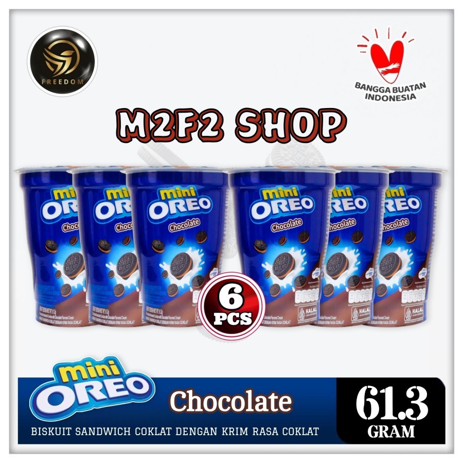 Jual Biskuit Oreo Cup Mini Chocolate Flavored Creme | Krim Cokelat - 61 ...