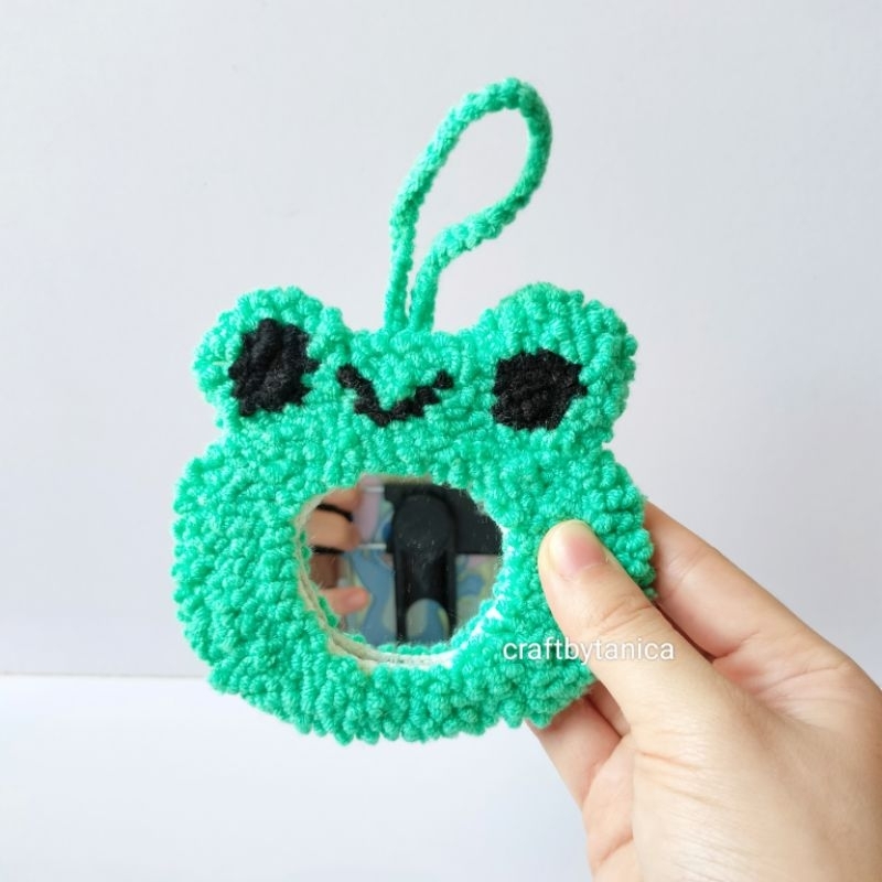 Jual craftbytanica - custom mirror - animal punch needle mirror ...