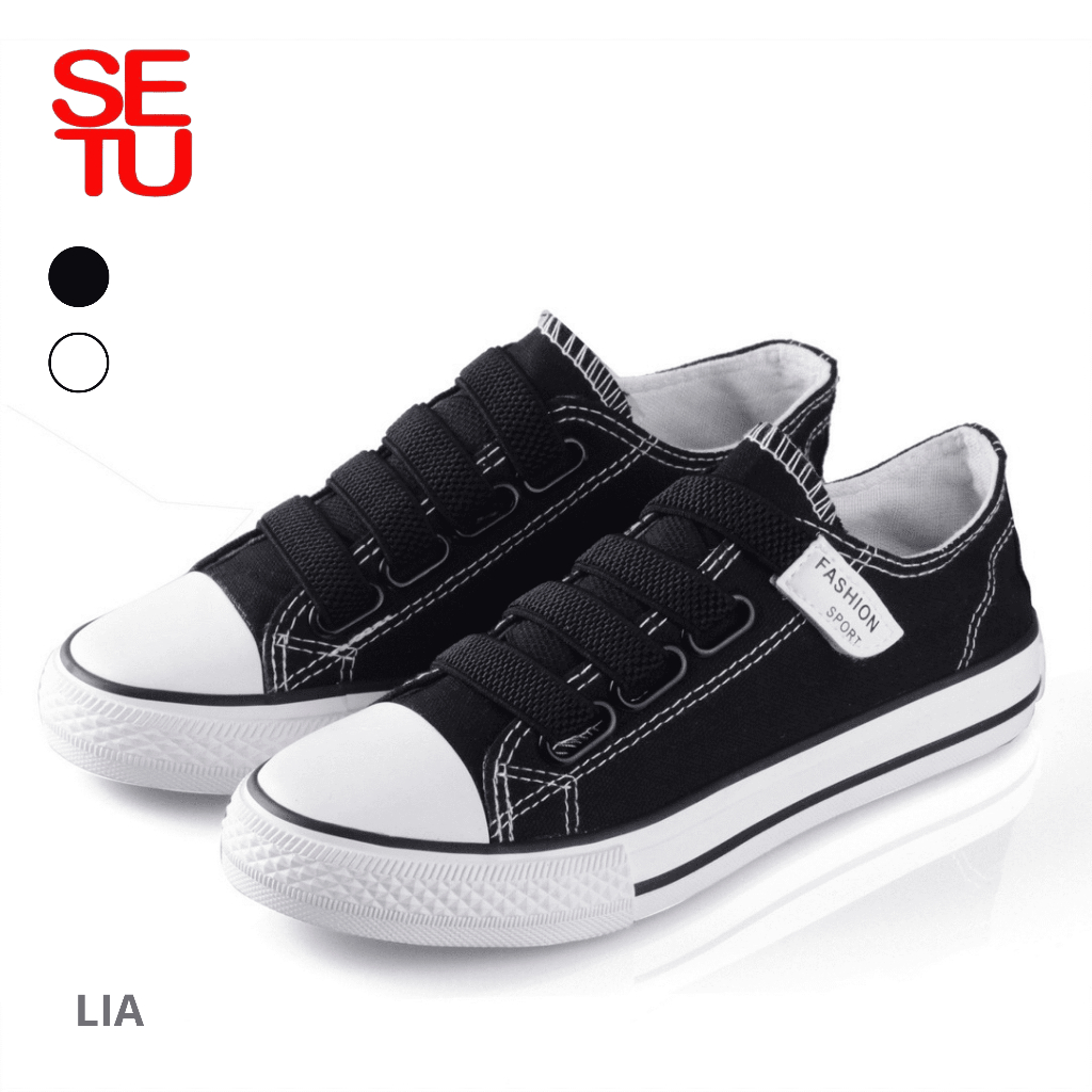 Jual SETU Lia Free Kotak Sepatu Sneakers Wanita Kekinian Korean Style ...