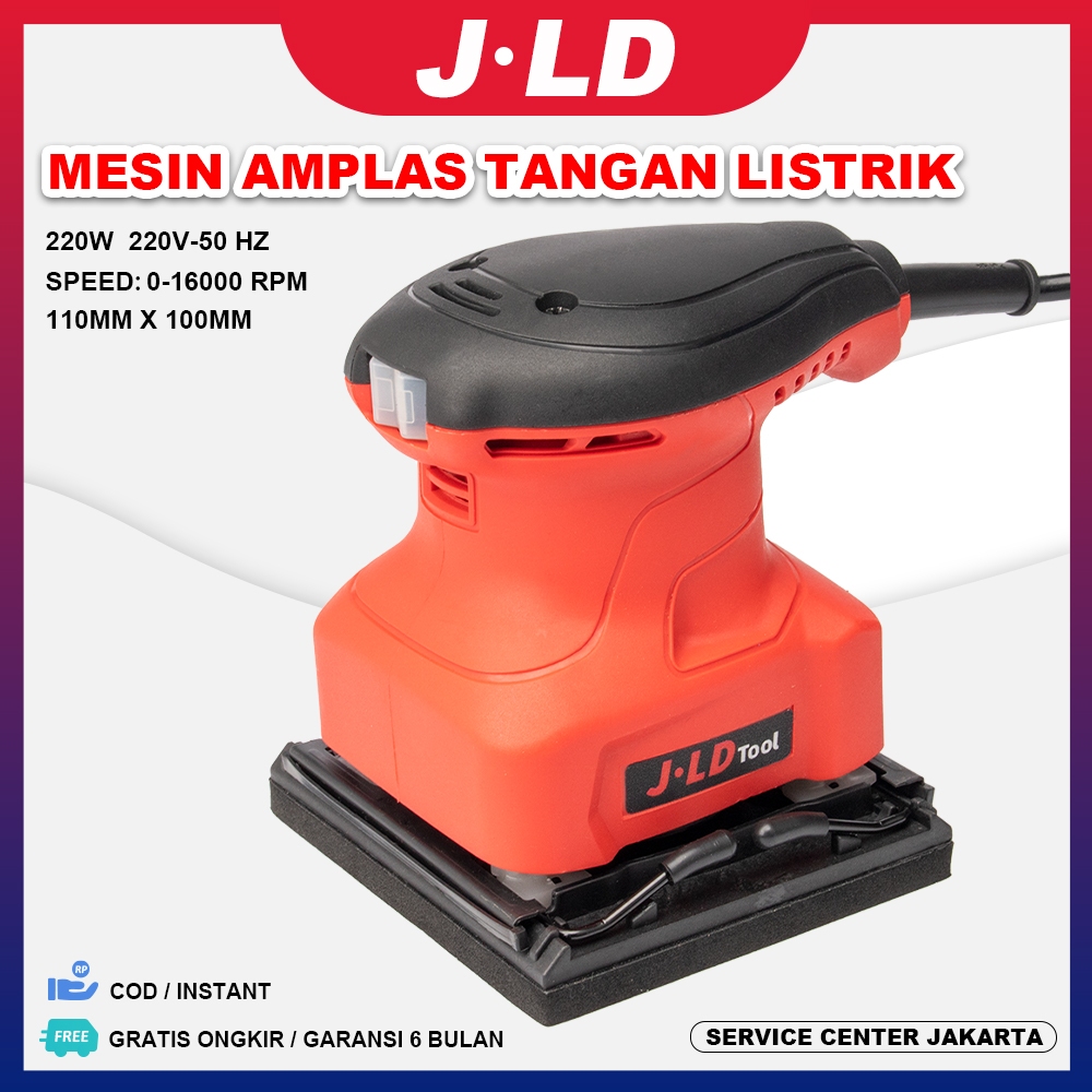 Jual JLD Palm Sander Mesin Amplas Tangan Listrik 220w Finishing Sander ...