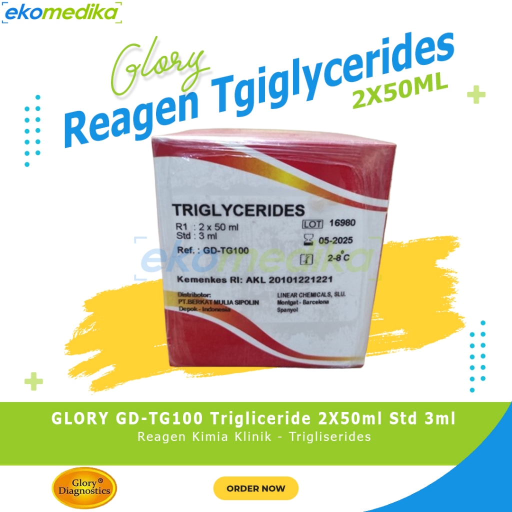 Jual Reagen Trigliserida / Triglycerides 2x50 ml Glory Diagnostics | 06/2027 | Shopee Indonesia