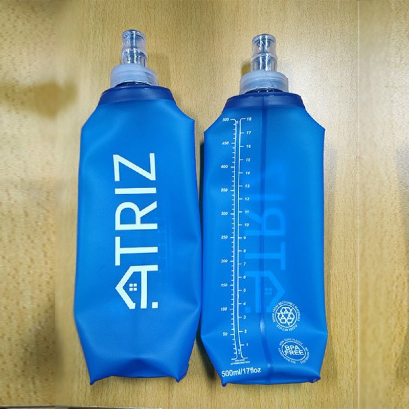 Jual Botol Minum Lipat Soft Flask Foldable Sport Water BPA Free 500ml ...