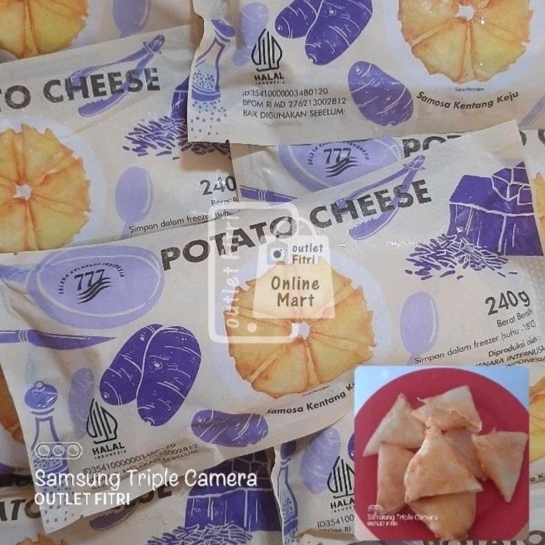 Jual [240gr] 777 Potato Cheese - Samosa Kentang Keju | Shopee Indonesia