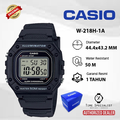 Jual Jam Tangan CASIO W-218H-1A/1B/2A/3A/8B Digital Original Garansi ...