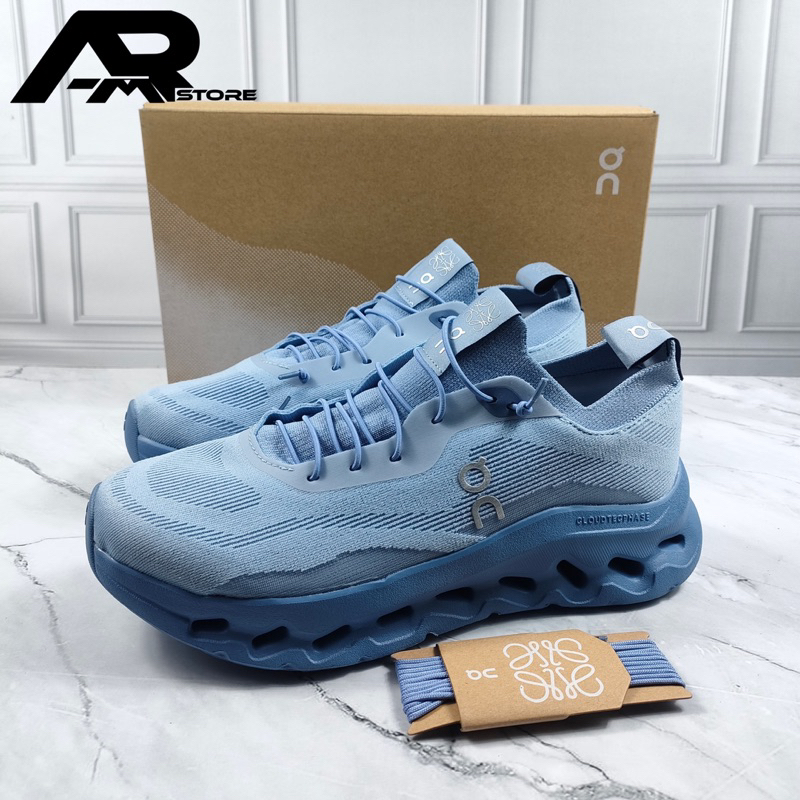 Jual sepatu lari pria sneakers Loewe x on cloudtilt soft blue running ...