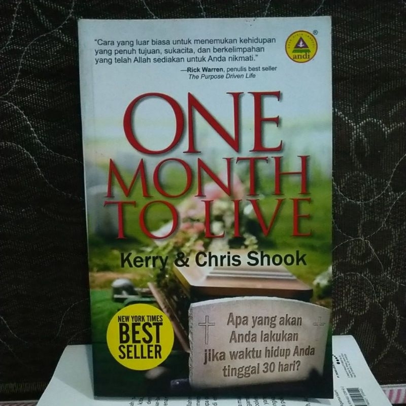 Jual ONE MONTH TO LIVE By Kerry & Chris Shook | Shopee Indonesia