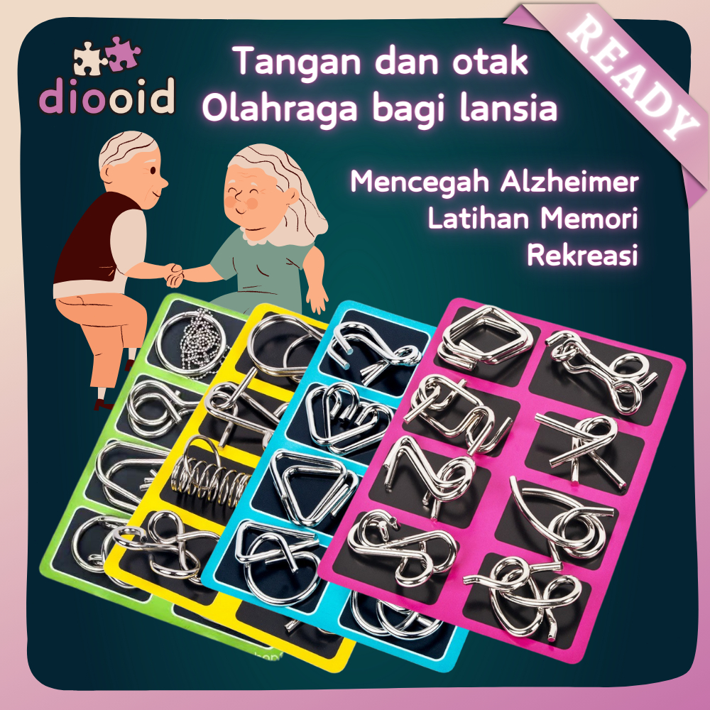 Jual [Ready]Teka-teki Mainan Sembilan Cincin Cina Mainan Pendidikan ...