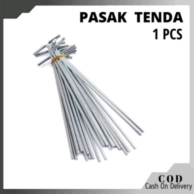 Jual Pasak besi murah / patok tenda / pengencangan tali tenda / pasak ...