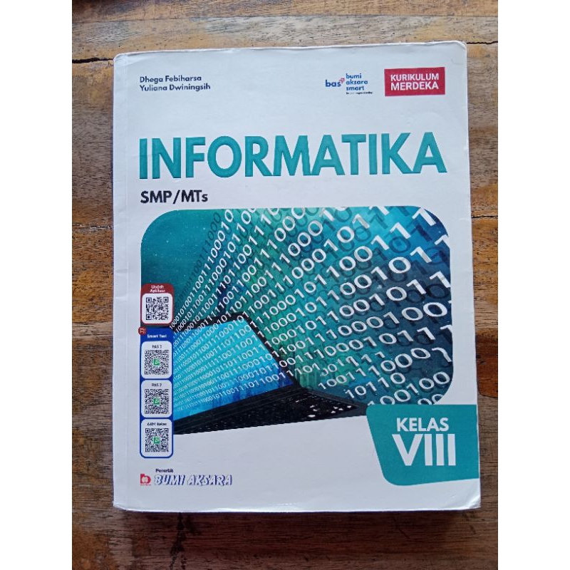 Jual Informatika Kelas 8 SMP Kurikulum Merdeka Bumi Aksara | Shopee Indonesia