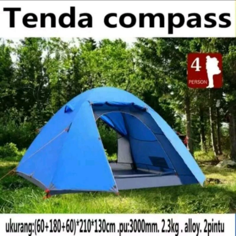 Jual Tenda compass 4p frame Alloy / tenda ultralight/ tenda hiking ...