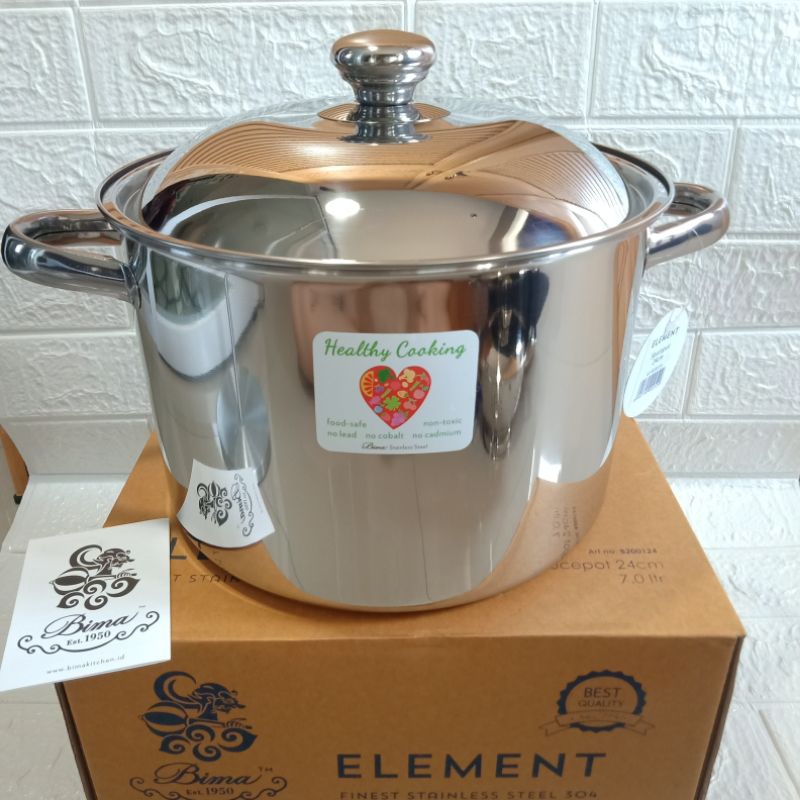 Jual PANCI BIMA Saucepot Element 24 CM STAINLESS STEEL SUS304 | Shopee ...