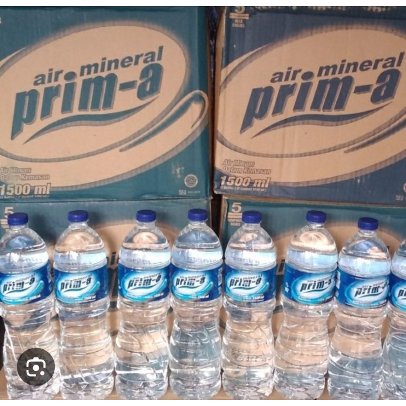 Jual Air mineral prim-a 1,5L / Air minum botol 1,5L / air minum prima 1 ...