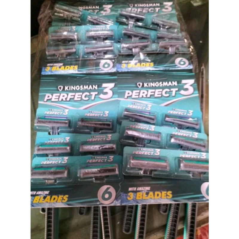 Jual (24pcs) Cukuran Kingsman 3 mata pisau/cukuran kumis/cukuran ...